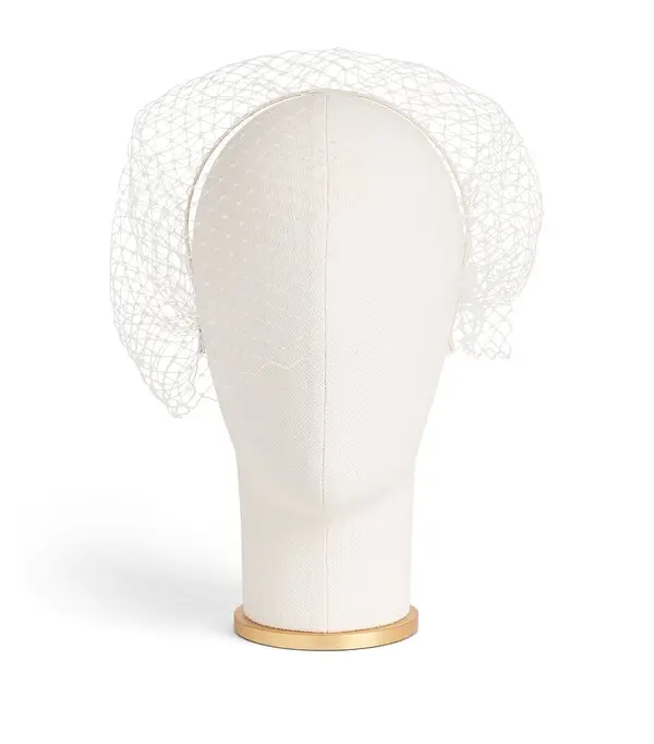 JENNIFER BEHR Voilette Veiled Headband - Ivory