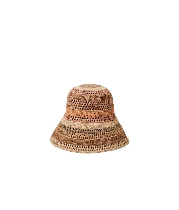 Chloé Sunset Woven Bucket Hat - Brown