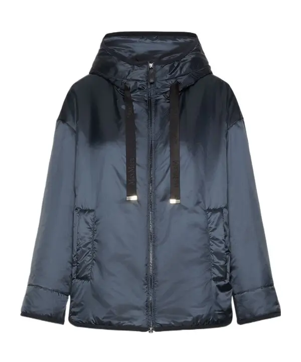 Max Mara Mtccleo Hooded Coat - Midnight Blue