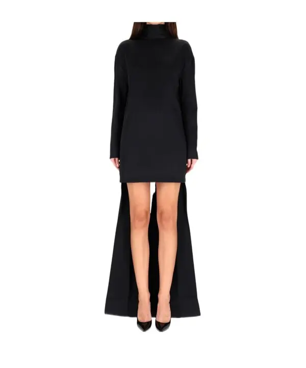 TOM FORD Long Sleeve Asymmetric Mini Dress