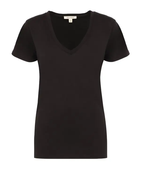 NILI LOTAN Carol V Neck Tee - Black