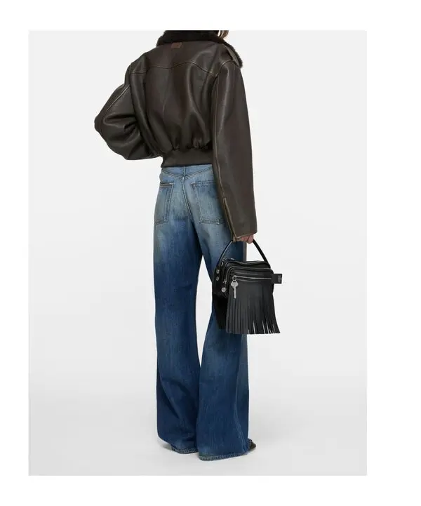 Acne Studios Leather Bomber Jacket