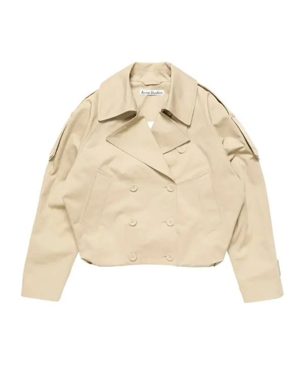 Acne Studios Short Trench Coat - Light Beige
