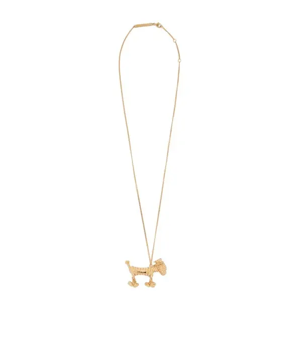Loewe Sausage Dog Necklace - Gold