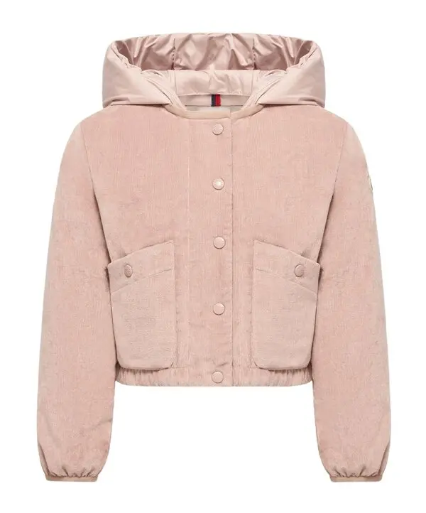 Moncler Quinley Corduroy Down Jacket - Pink