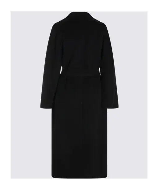 Max Mara Belted Wrap Coat - Black