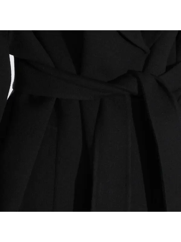 Max Mara Belted Wrap Coat - Black