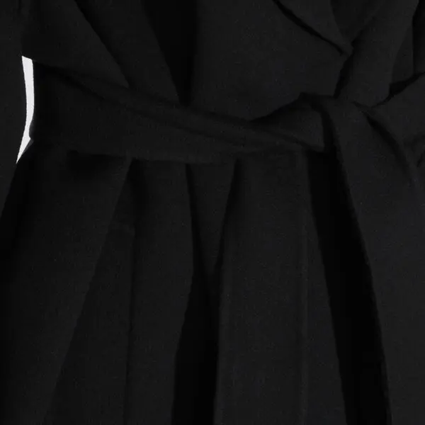 Max Mara Belted Wrap Coat - Black