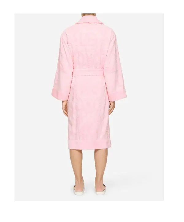 Dolce & Gabbana Dolce Gabbana Logo Jacquard Terry Bathrobe