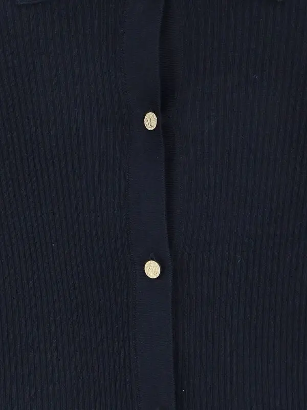 Max Mara S" Limone Button-up Cardigan - Black