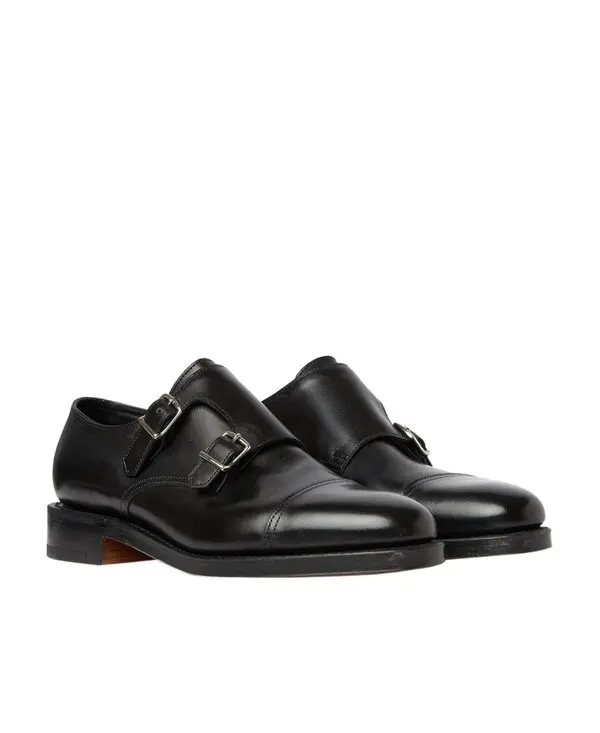 John Lobb Double-buckle Monk Shoes - Black