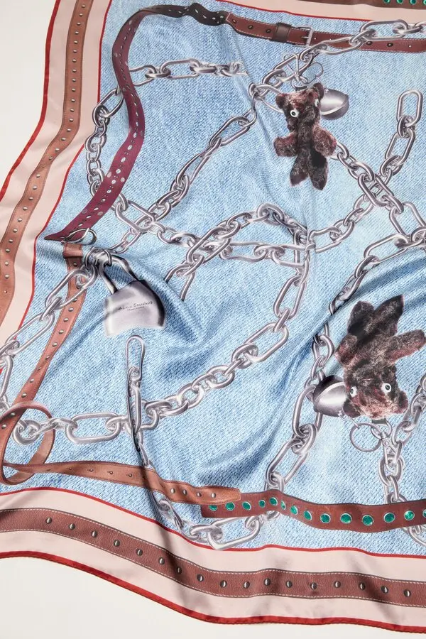 Acne Studios Chain-print Scarf