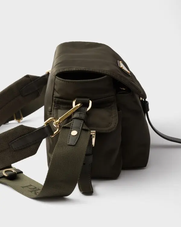 Prada Explore Medium Re-nylon Shoulder Bag With Flap