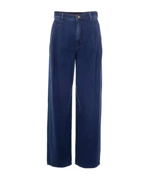 Max Mara Pleated Wide-leg Jeans