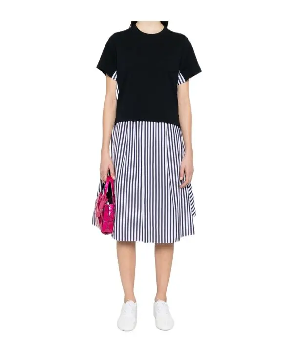 Sacai Short Sleeve Dress