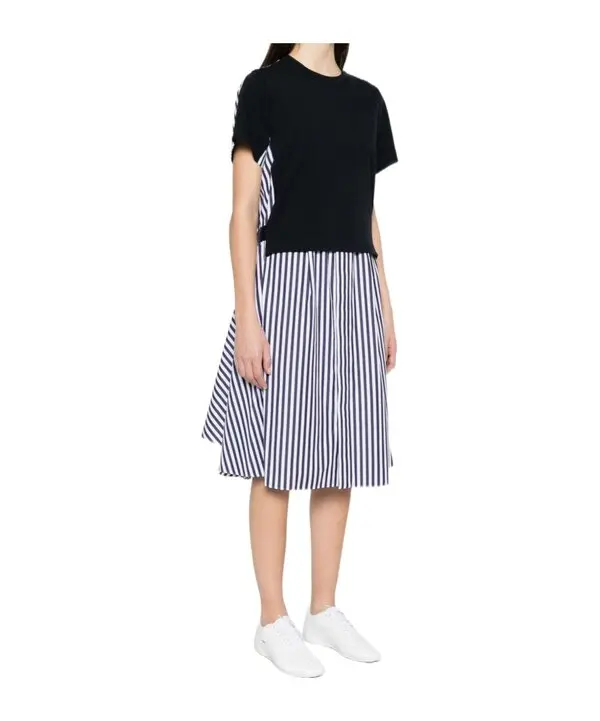 Sacai Short Sleeve Dress