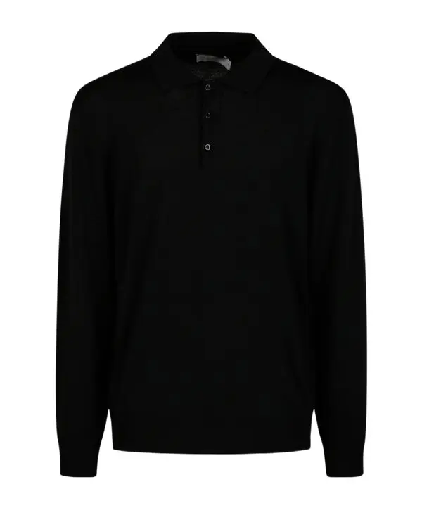 Canali Long Sleeve Polo Shirt