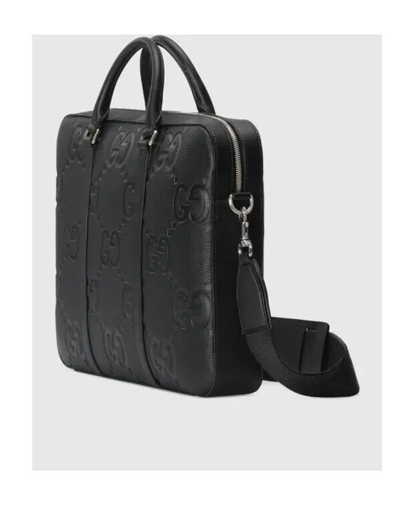 Gucci Jumbo Gg Zipped Laptop Bag