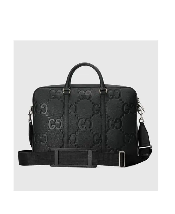 Gucci Jumbo Gg Zipped Laptop Bag