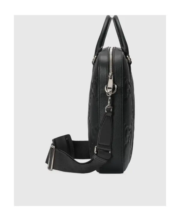 Gucci Jumbo Gg Zipped Laptop Bag