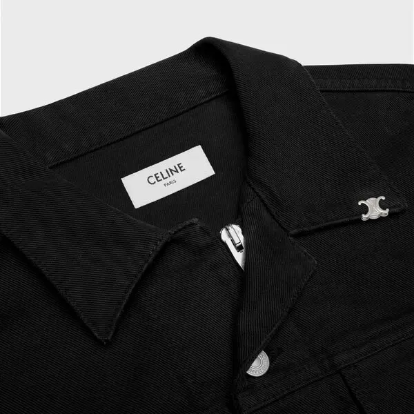Celine Trucker Jacket In Heavy Cotton Twill