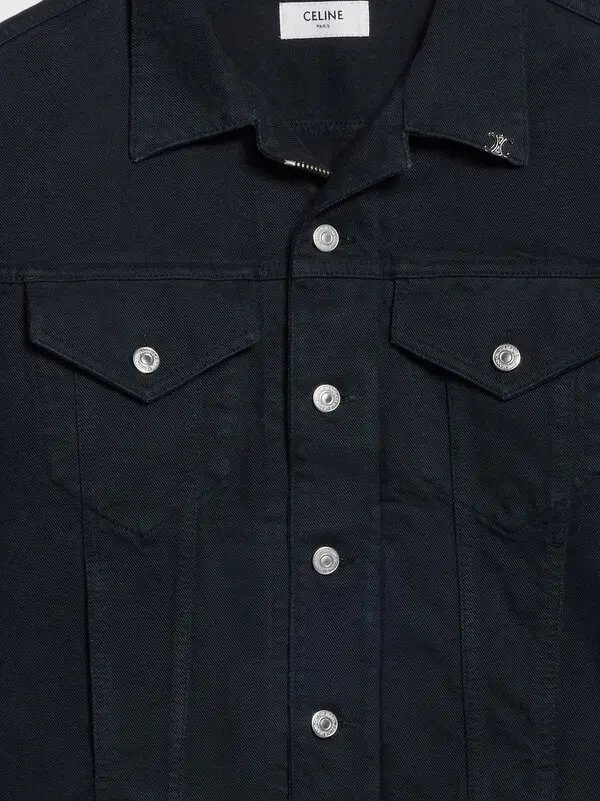 Celine Trucker Jacket In Heavy Cotton Twill