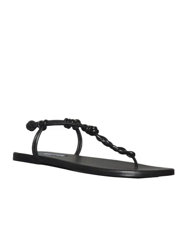 JIL SANDER Knotted-strap Slip-on Flat Sandals