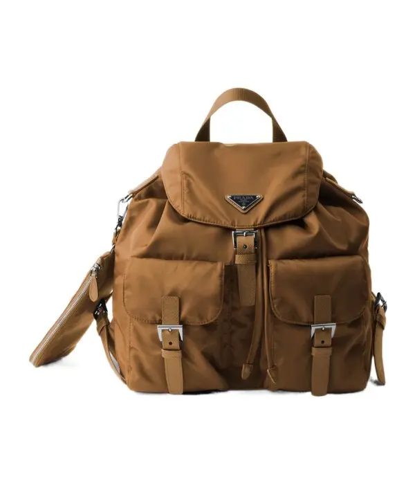 Prada Medium Re-nylon Backpack - Brown
