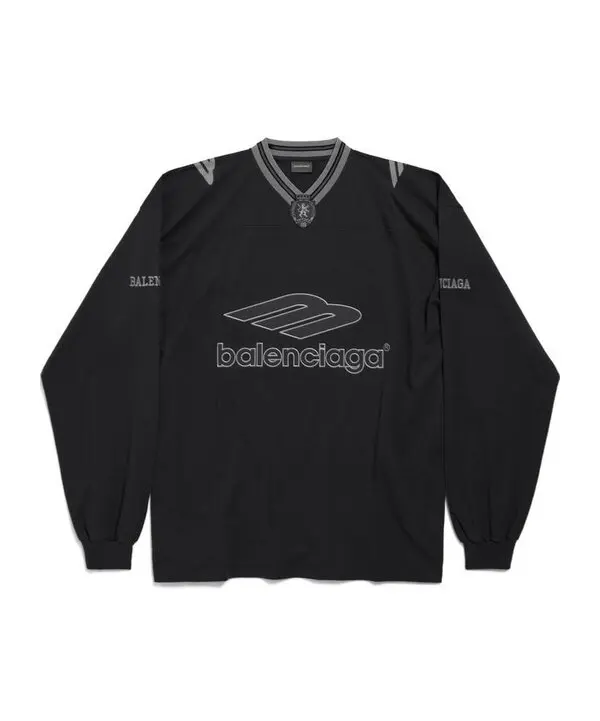 Balenciaga 3b Sports Icon Long Sleeve T-shirt - Black/anthracite