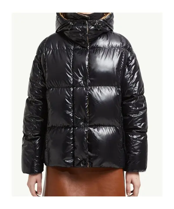 Moncler Parana Hooded Short Down Jacket - Black