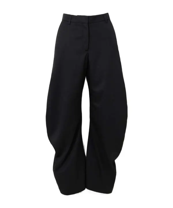 Acne Studios Patty Wool Wide-leg Pants - Black