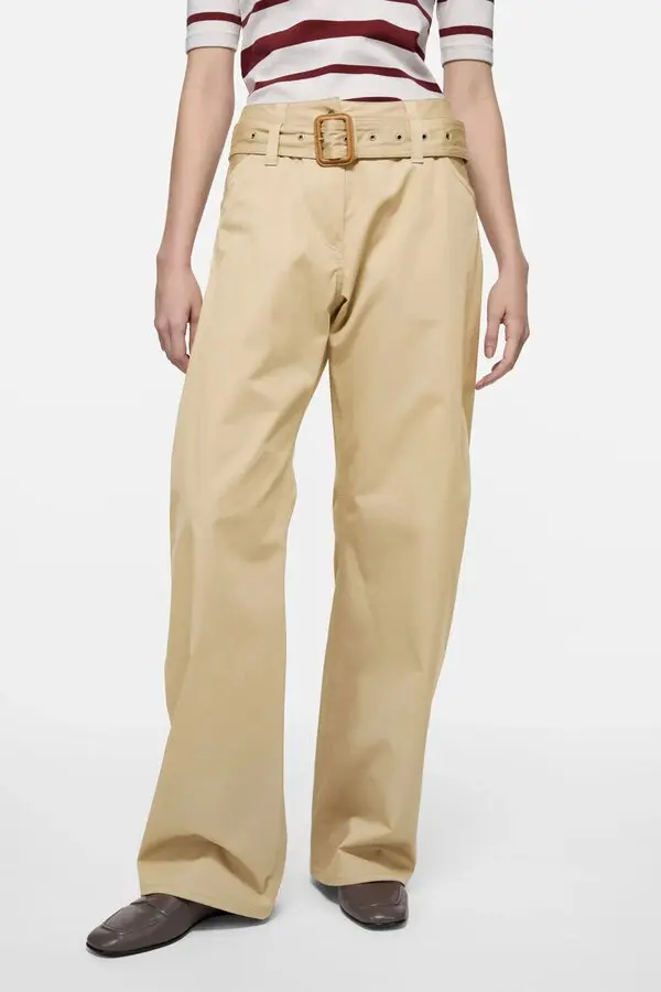 Acne Studios Twill Trousers With Belt