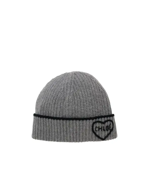Chloé Logo Intarsia Knit Beanie