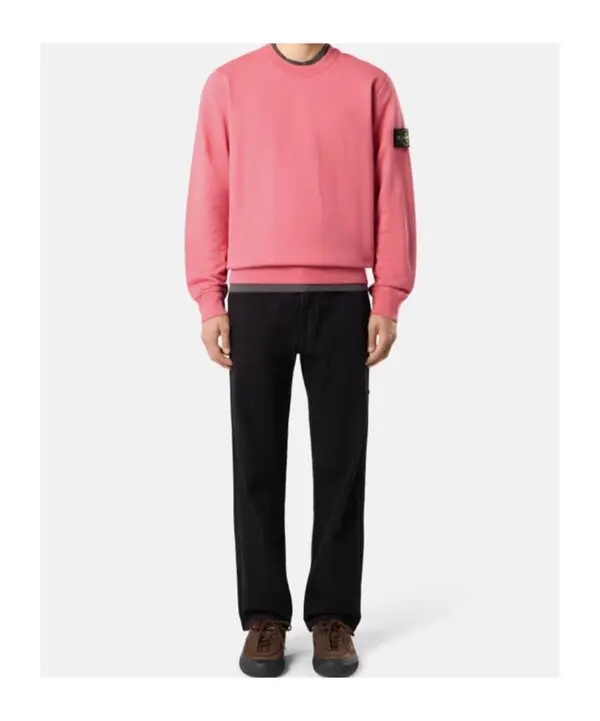 Stone Island Regular-fit Crewneck Sweatshirt With Raglan Sleeves