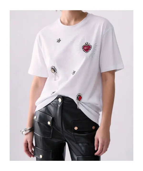 Liu Jo T-shirt With Jewel Embroidery