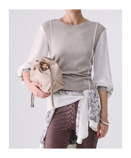 Liu Jo Sweater With Georgette Insert