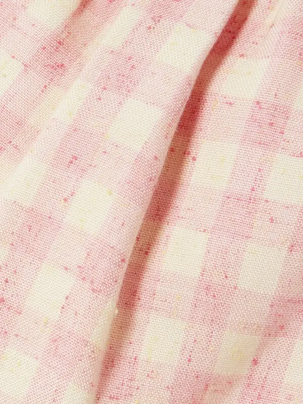 SHUSHU/TONG Plaid Suspender Dress