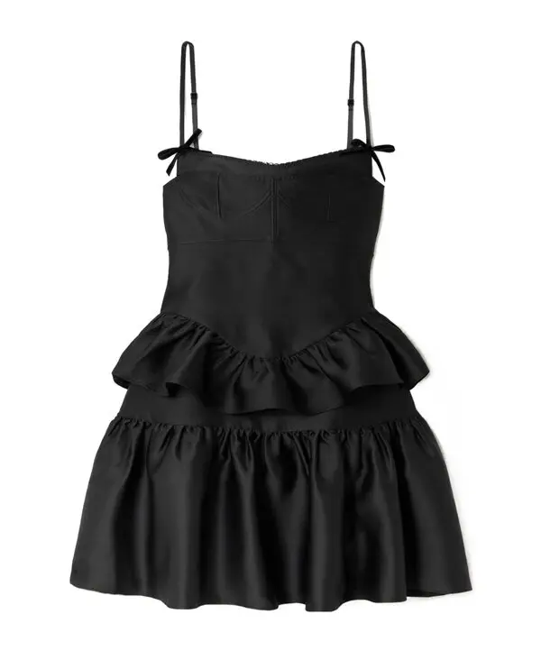 SHUSHU/TONG Bow-decorated Ruffle Dress