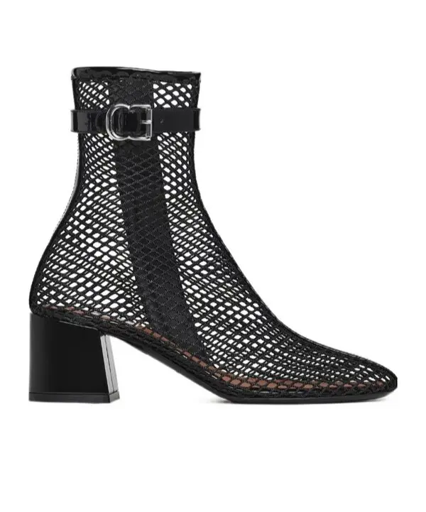 Alaïa Fishnet Ankle Boots