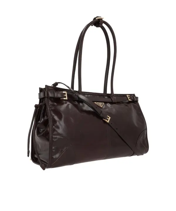 Prada Bonnie Large Leather Handbag