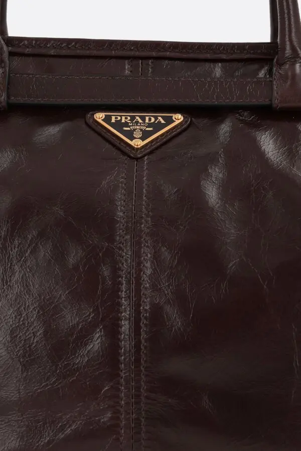 Prada Bonnie Large Leather Handbag