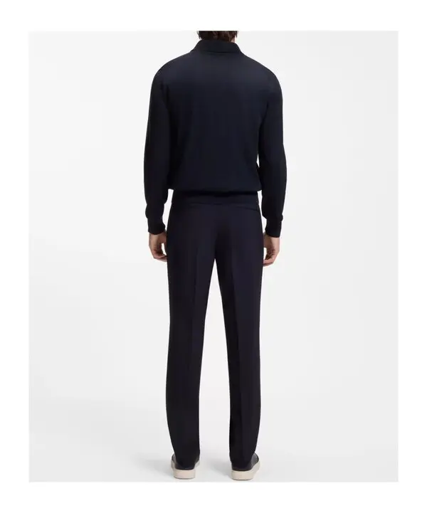 Hugo Boss Polo-collar Long-sleeve Sweater