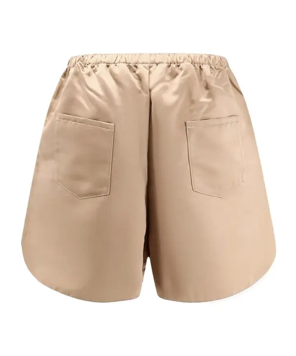 THE FRANKIE SHOP Elastic Waist Shorts With Contrasting Trim