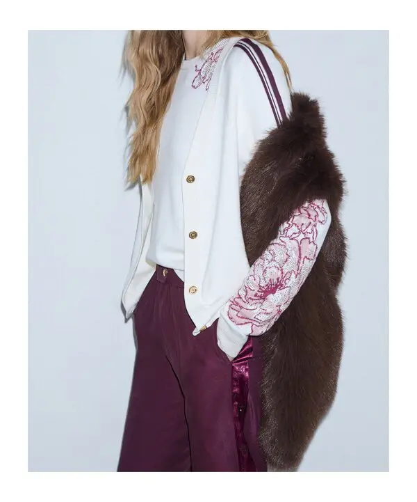 Liu Jo Jacquard Floral Detail Cardigan