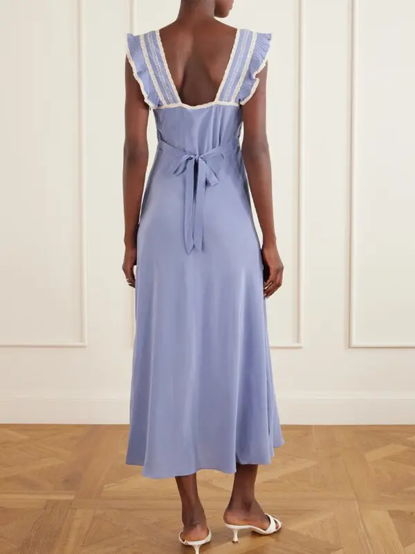 Rixo Lace-panel Dress