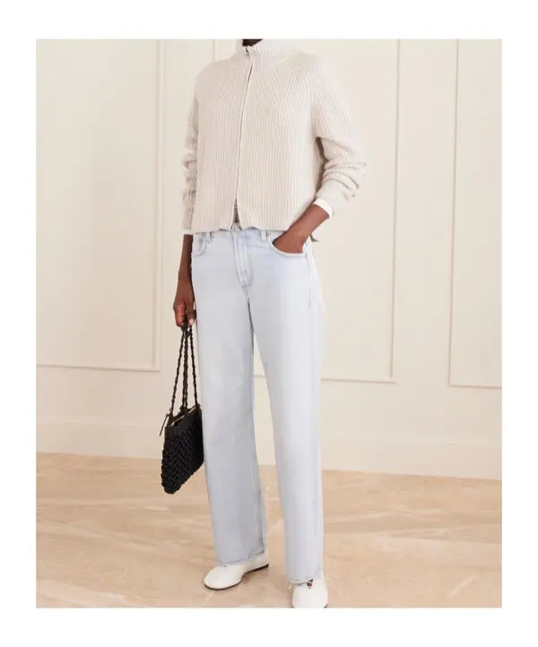 LISA YANG Sadie Ribbed Cashmere Cardigan