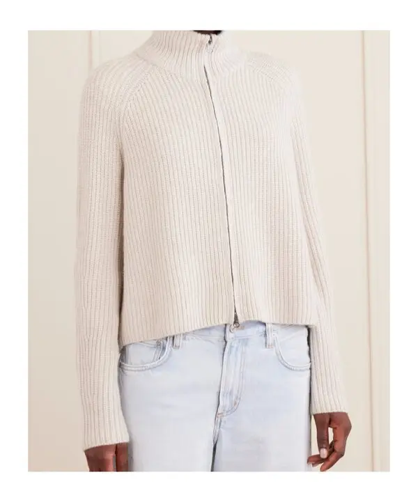 LISA YANG Sadie Ribbed Cashmere Cardigan
