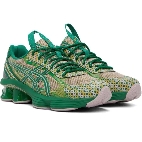 Asics Gel-kinetic Fluent Low Top Sneakers With Graphic Print