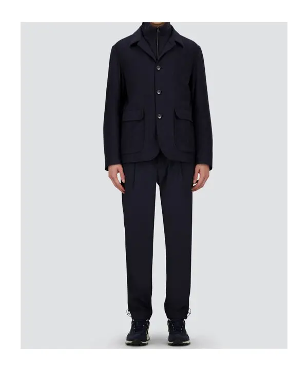 Herno Resort Blazer In Cashmere And Silk