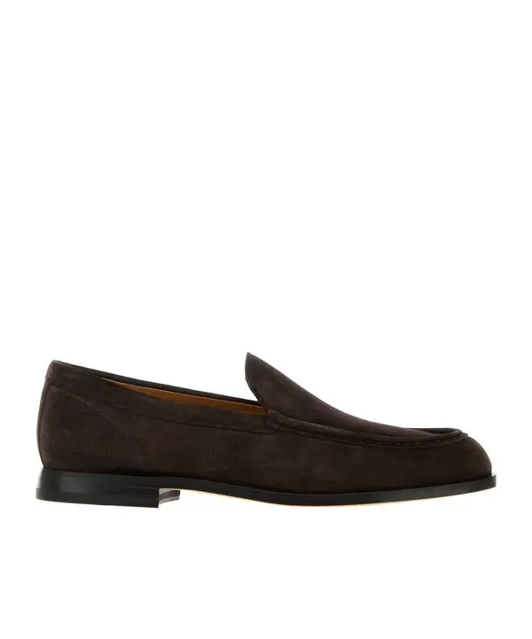 TOD'S Round Toe Loafers - Brown